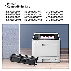 MSOTFUN Compatible High Yield Toner Cartridge Replacement for Brother TN-433 TN433 TN 433 TN431 TN436 HL-L8360CDW L8260CDW MFC-L8900CDW L8610CDW Printer (2Black,1Cyan,1Magenta,1Yellow,5-Pack)