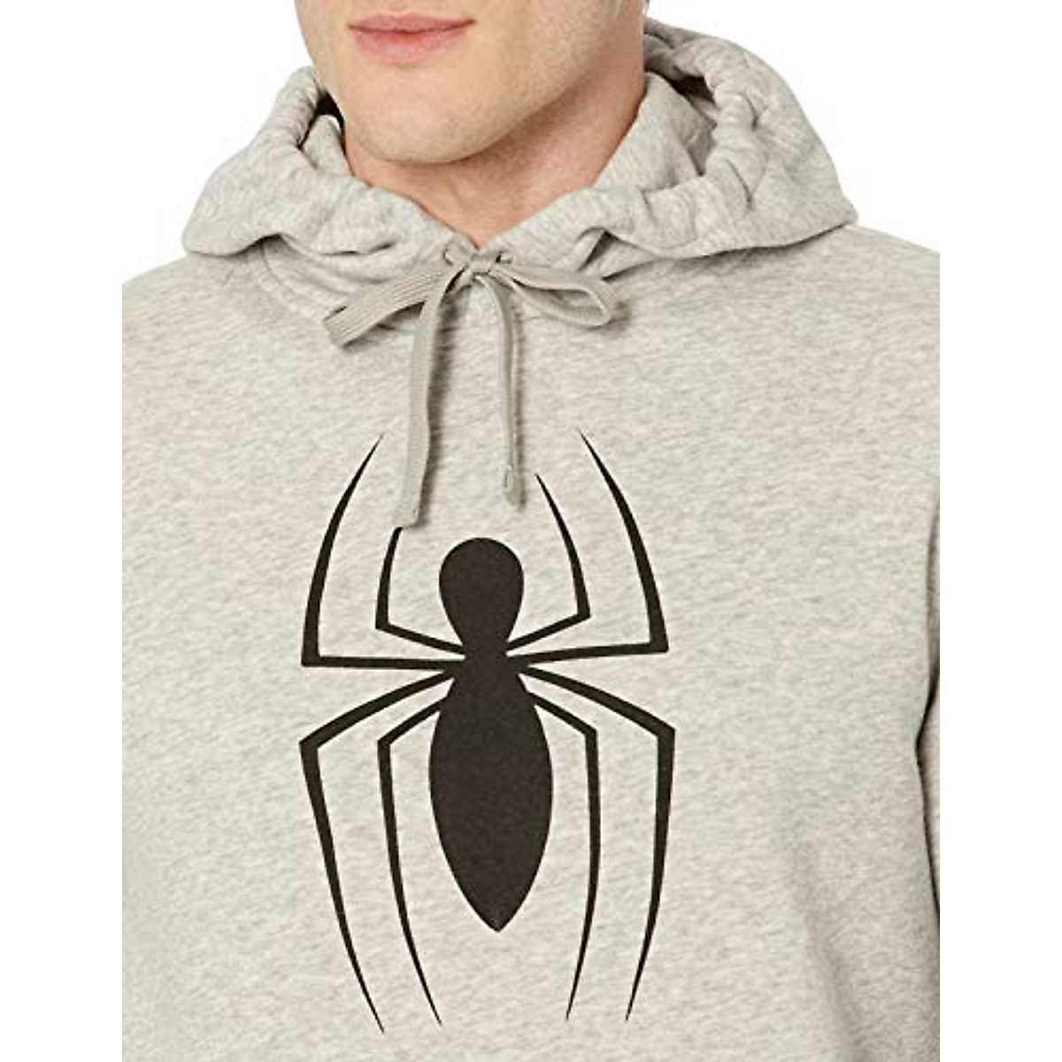 Amazon Essentials Disney Star Wars Men's Fleece Pullover Hoodie Sweatshirts, Marvel Spider-Man, Medium