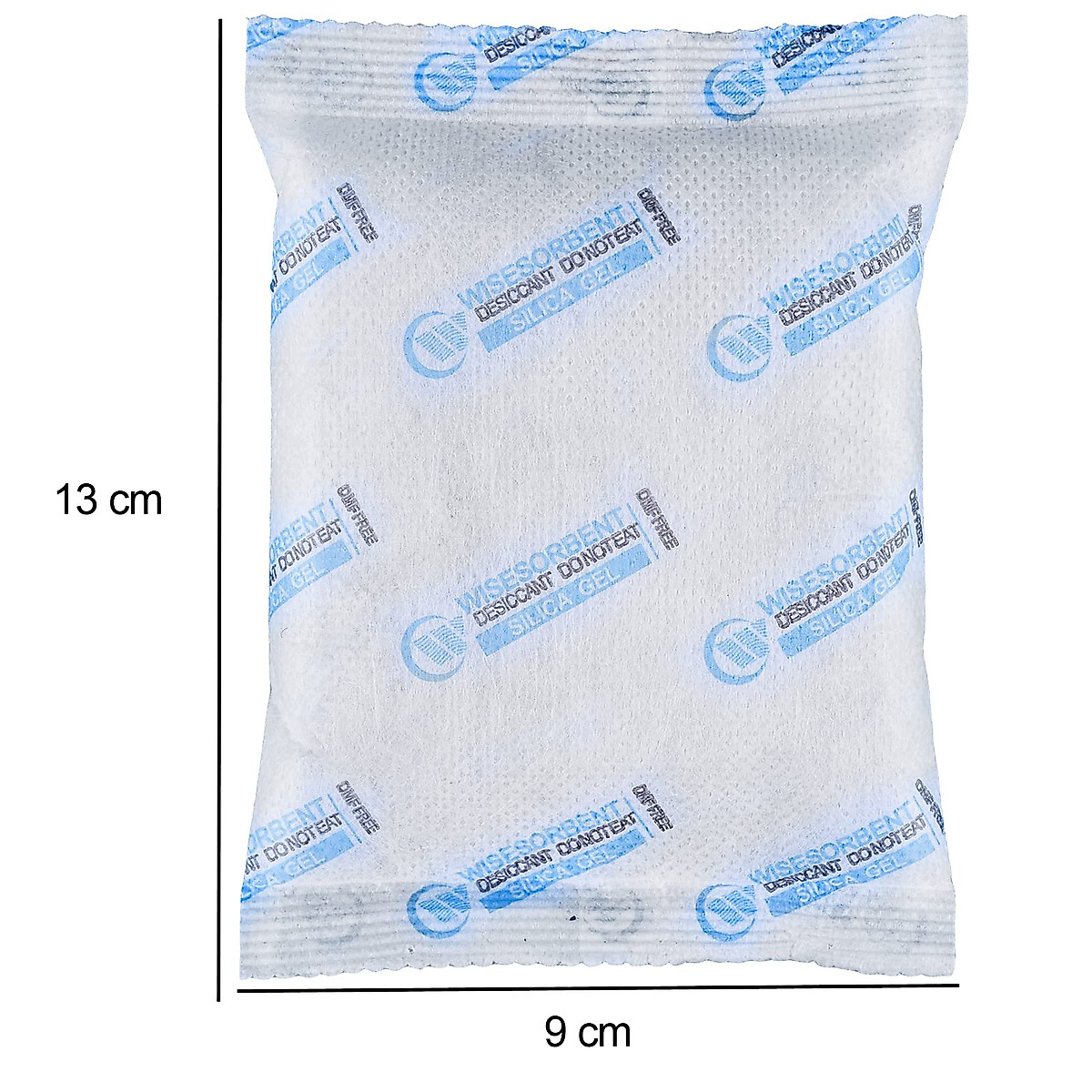 Wisesorb 6Pcs 100 Gram Silica Gel Packets, White Dessicant Beads Packets for Storage, Pure and Safe Silica Gel Desiccant Packs, Moisture Absorber Silica Gel Beads Packs for Moisture Control