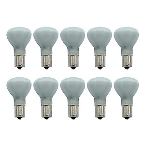 13V RV Light 1383 Bulb by Technical Precision - 20W Frosted R12 BA15S Bulb Single Contact Bayonet Base for Automotive, Elevator, and Reading - 300 Hours Rated Life - 10 Pack