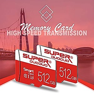 Micro SD Card 512GB with a SD Card Adapter, Class 10 TF Memory Card/T-Flash Card High Speed SD Memory Card for Camera Tablet Computer Phone Surveillance Tachograph Drone