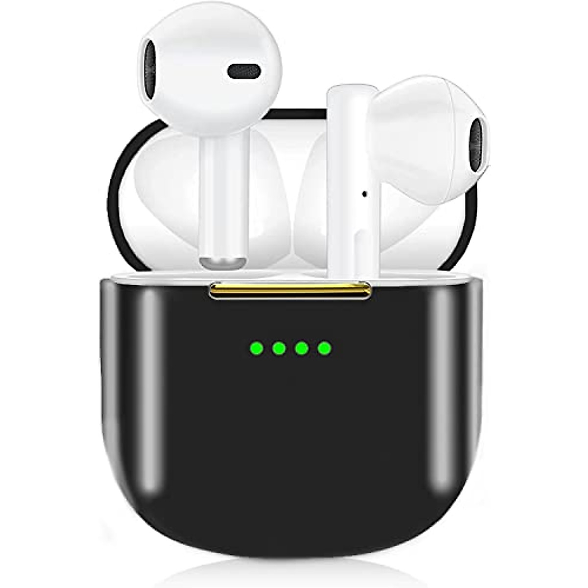 Wireless Earbuds, Bluetooth 5.2 Earbuds IPX7 Waterproof Wireless Bluetooth Headphones with Mic Charging Case 30H Playtime,Pop-ups Auto Pairing Hi-Fi Stereo Sound Headset for iPhone/Android Black.