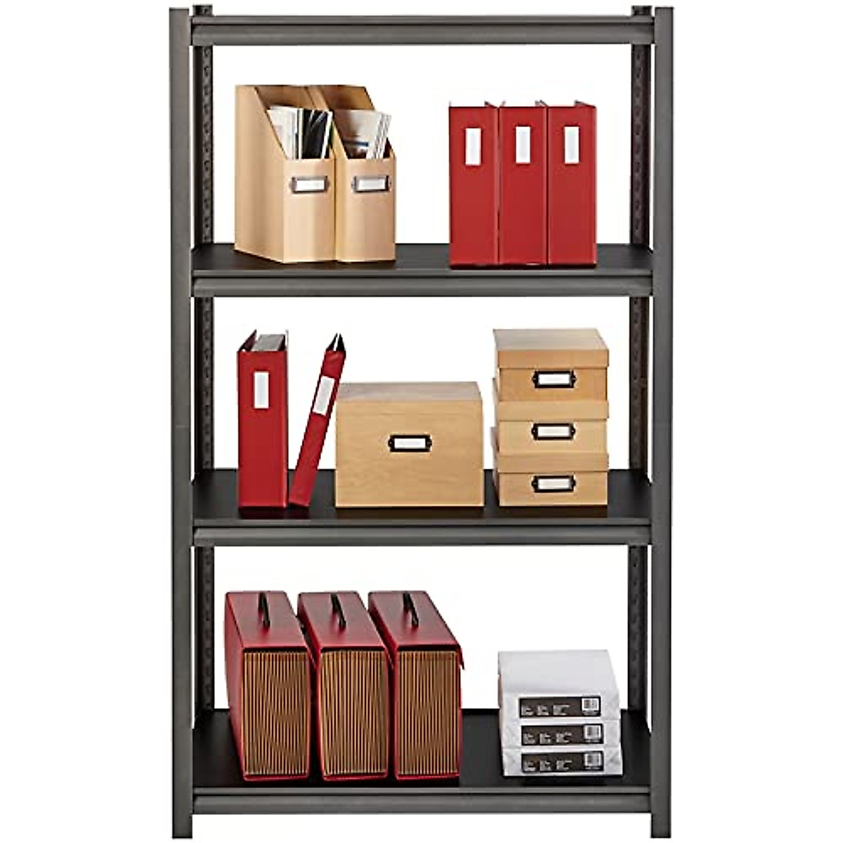 Hirsh 3,200 lb Capacity Iron Horse Shelving - 4 Compartment(s) - 60" Height x 36" Width x 18" Depth