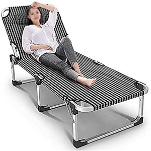 XZGDEN Lightweight Camping Chairs Garden Loungers Folding Chair Deck Chair Chaise Lounges, Terrace Recliner Beach Chair Folding Lounge Camping Pool Support 440 Pounds (Color : D)
