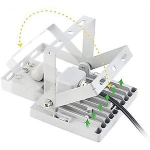 Houssem 30W LED Flood Light with PIR Security Lighting Outside Spotlight Led Search Lamp 110V Floodlights for Outdoor Garden Street Square Cool White[Energy Class A+]