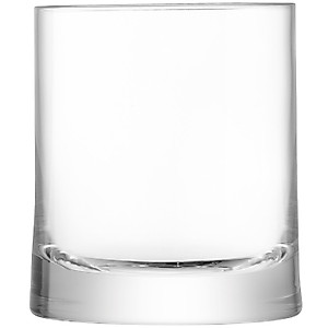 LSA Gin Tumblers in Clear with Subtly Flared Base - Durable Mouth Blown Drinking Glasses - 10 oz Drinkware - Pack of 2