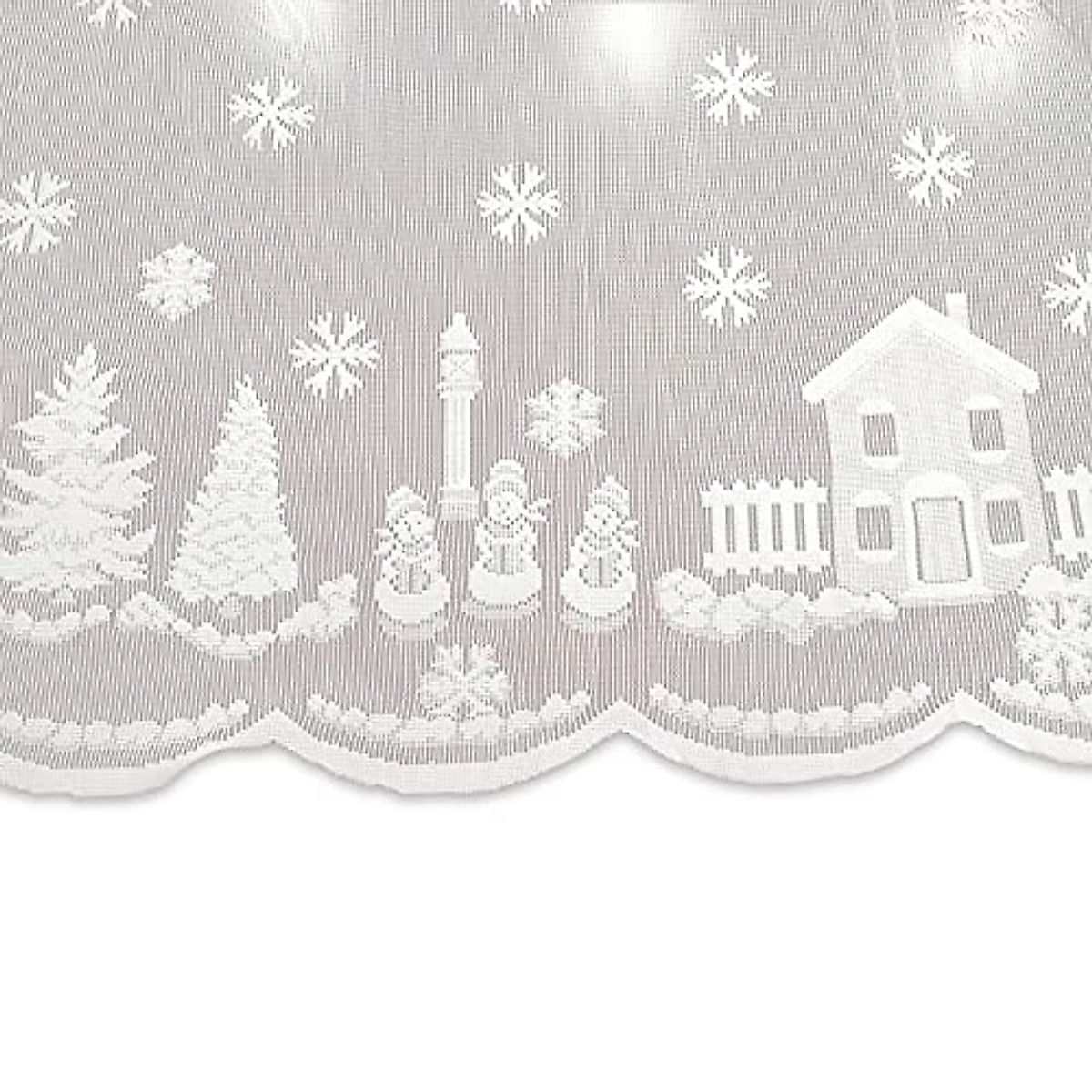 Pleaseedo 𝐗𝐌𝐀𝐗 𝐆𝐈𝐅𝐓 Christmas Lace Tablecloth, Rectangle Lace Tablecloth for Rectangle Table, White Snowflake Christmas Lace Table Cover, Rectangle Tablecloth for Holiday Party Decoration