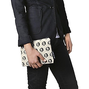 Out of Print Edgar Allan Poe-ka Dots Pouch Natural