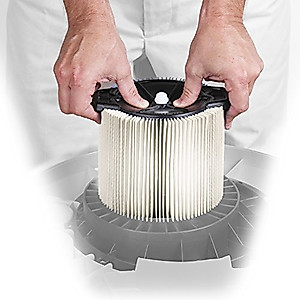 RIDGID Wet Dry Vacuums VAC4000 Powerful and Portable Vacuum Cleaner, Includes 4-Gallon, 5.0 Peak Horsepower Wet Dry Auto Vacuum Cleaner for Car, Dusting Brush, Car Nozzle, and Claw Nozzle