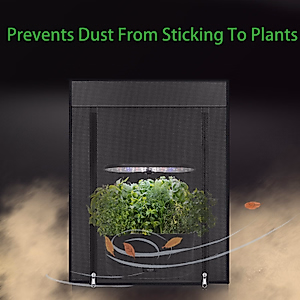 Grow Tent for Aerogarden Hydroponic Grow System,18.9''x13.7''x20.8'', Grow Machine Protective Cover,Black Indoor Hydroponic Anti-Light Complete System,High Reflective Mylar for Hydroponic Indoor Plant