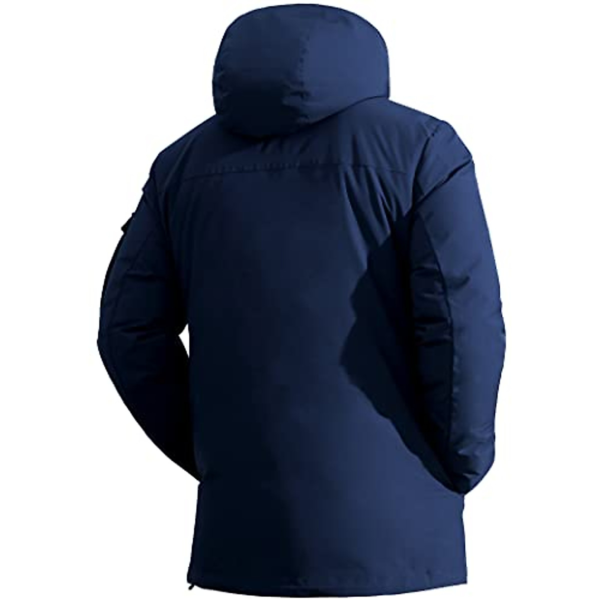 Pioneer Camp Men's Winter Coat Waterproof Fleece Lined Warm Winter Jacket with 9 Pockets Insulated Windproof Hooded Parka