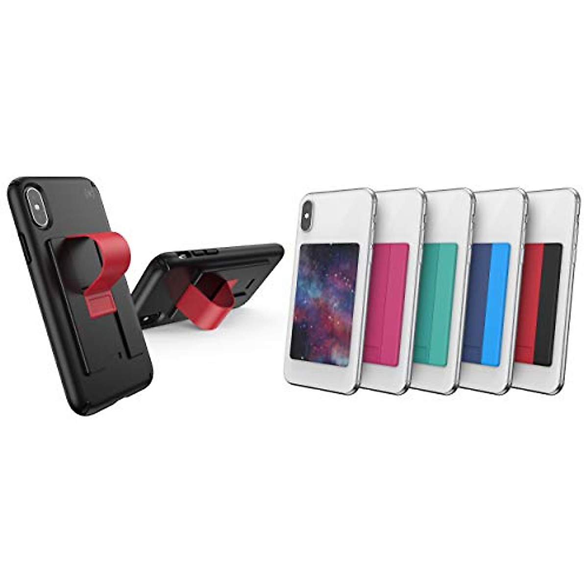 Speck Products GrabTab Cell Phone Holder and Stand, Works with Most Cell Phones - Donutworry Pink