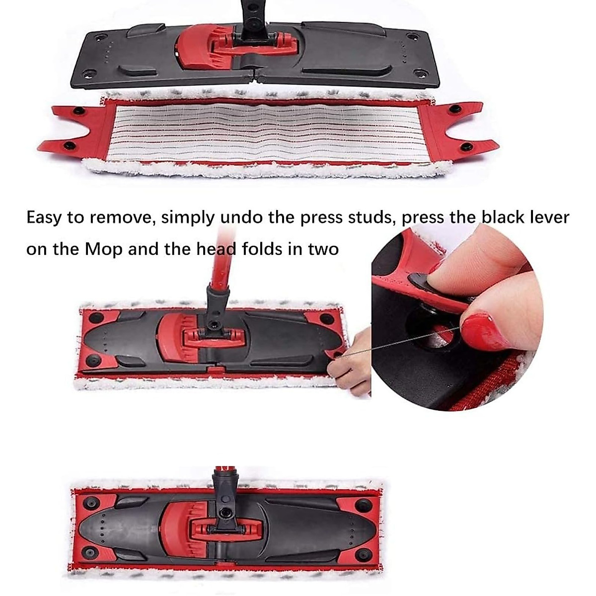 MENGZHUANG 4 packages of ultra-fine fiber filling pads compatible with Ultramax Mop ultra-fine fiber filling