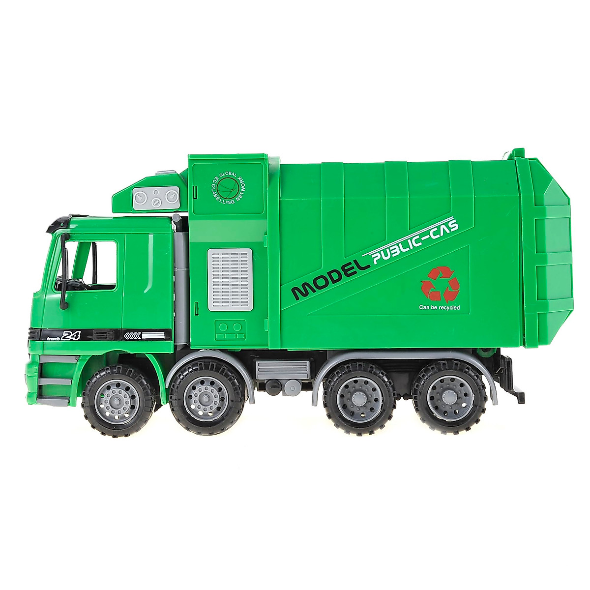 14” Large Garbage Truck Toy Big Construction Vehicle Toy Friction Powered Oversized Pretend Toy Gifts Toy for Toddlers Boy Toys Age 5-6 Years Old
