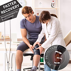 Pure Support Knee Brace with Straps, Compression Sleeve for Running, Arthritis Pain, Sports