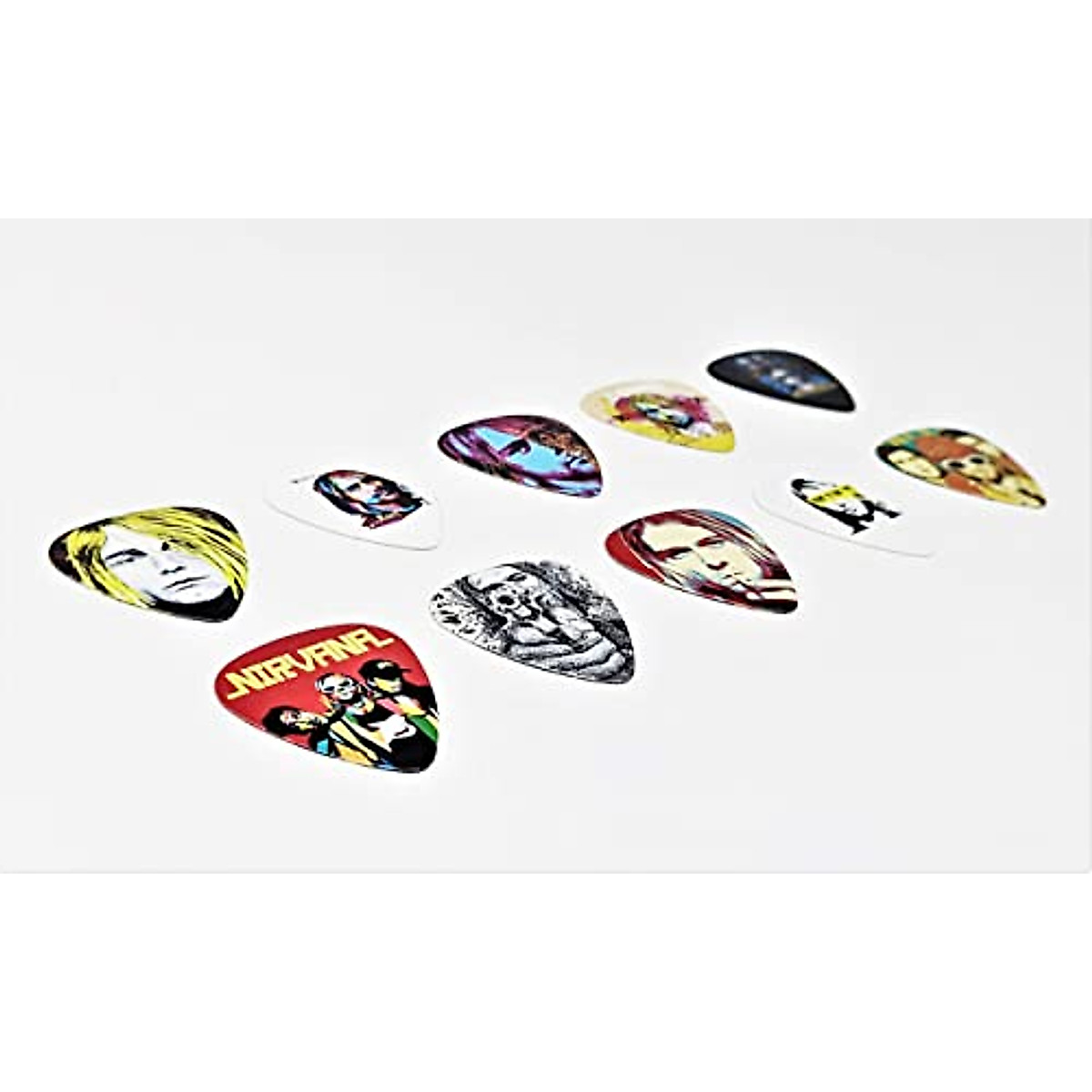 Nirvana | Kurt Cobain Guitar Picks (10 picks in a pack)