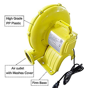 Air Blower 480 Watts, Bounce House Blower for inflatables Jump House, Inflatable Castle and Jump Slides, Efficient and Convenient Commercial Inflatable Blower for Bounce House
