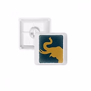 DIYthinker Thailand Up The Nose Elephant Keycap Mechanical Keyboard PBT Gaming Upgrade Kit