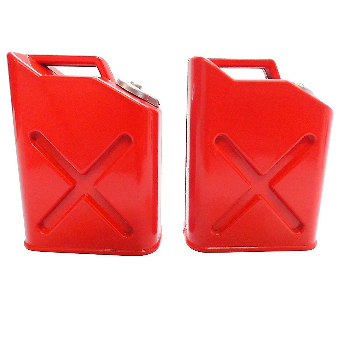 Apex RC Products 1/10 RC Rock Crawler Scale Red Jerry Gas Can Jug W/Brackets - 2 Pack 4052