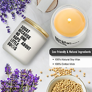 Motivational Fitness Gift for Gym Enthusiast - Inspirational Gifts for Workout Exercise Sports Lover, Encouragement Presents for Friend Women Men Her, Funny Lavender Candle for Christmas Birthday