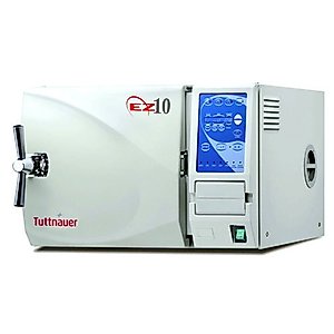 Tuttnauer USA EZ10P Automatic Medical Autoclave with Printer 10 x 19-inch Chamber