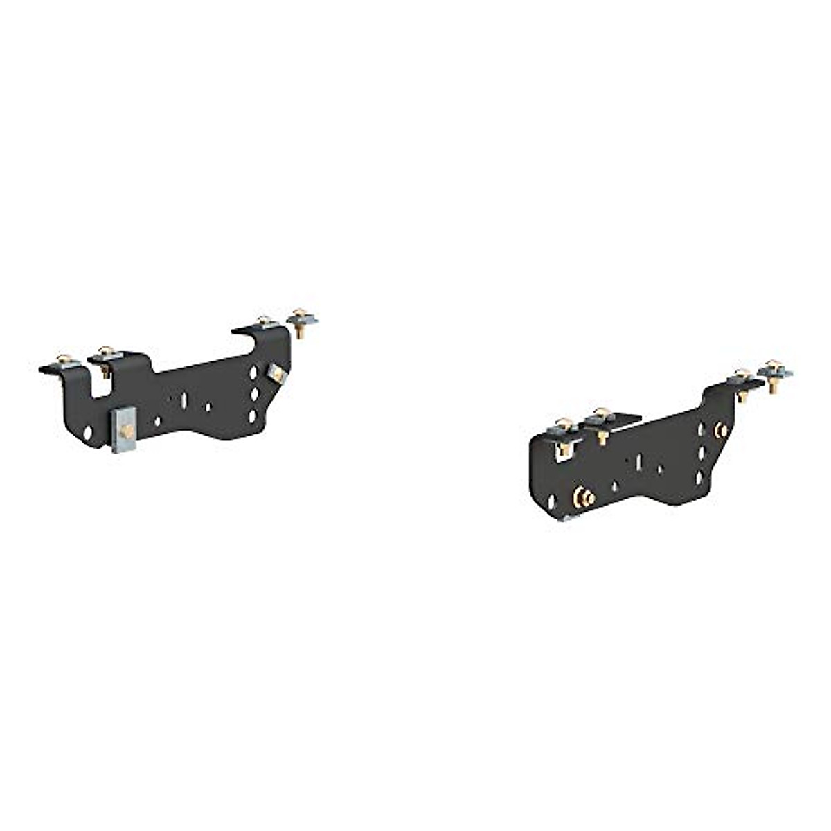 CURT 16448 5th Wheel Installation Brackets, Select Ford F-250, F-350, F-450 Super Duty, CARBIDE BLACK POWDER COAT