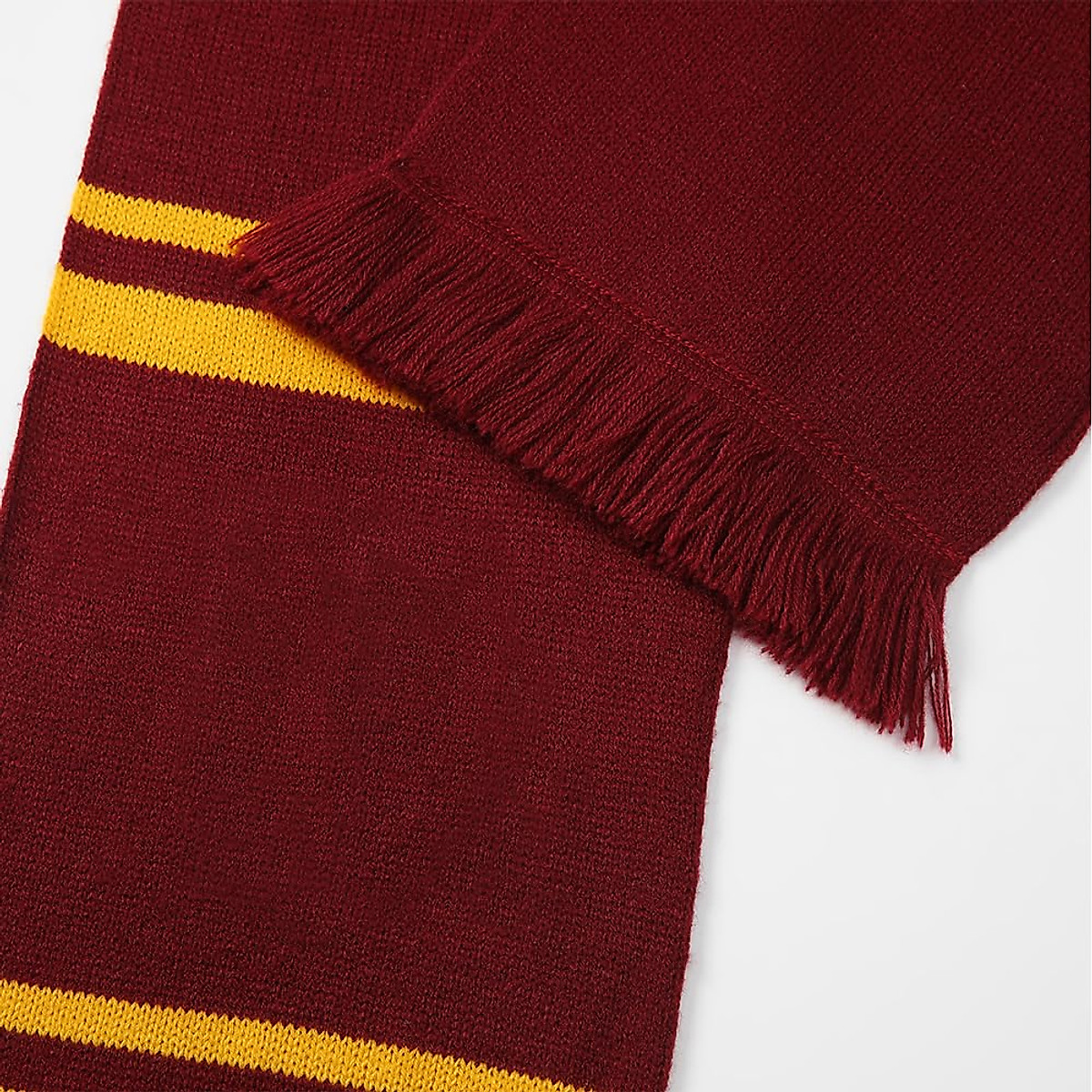Guturris Knit Neck Scarf Magic College Styles Striped Winter Neckerchief Movie Character Cosplay Costume Accessory Red