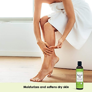 Sky Organics Apricot Oil for Body, 100% Pure & Cold-Pressed to Moisturize, Soften & Nourish, 8 fl. Oz