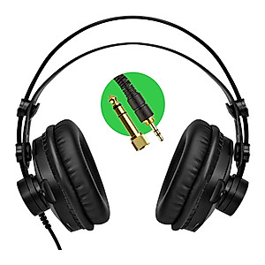 VOX AP2AC amPlug 2 AC30 Guitar Headphone Amplifier Bundle with Studio Closed Back Over-Ear Headphones (2 Items)