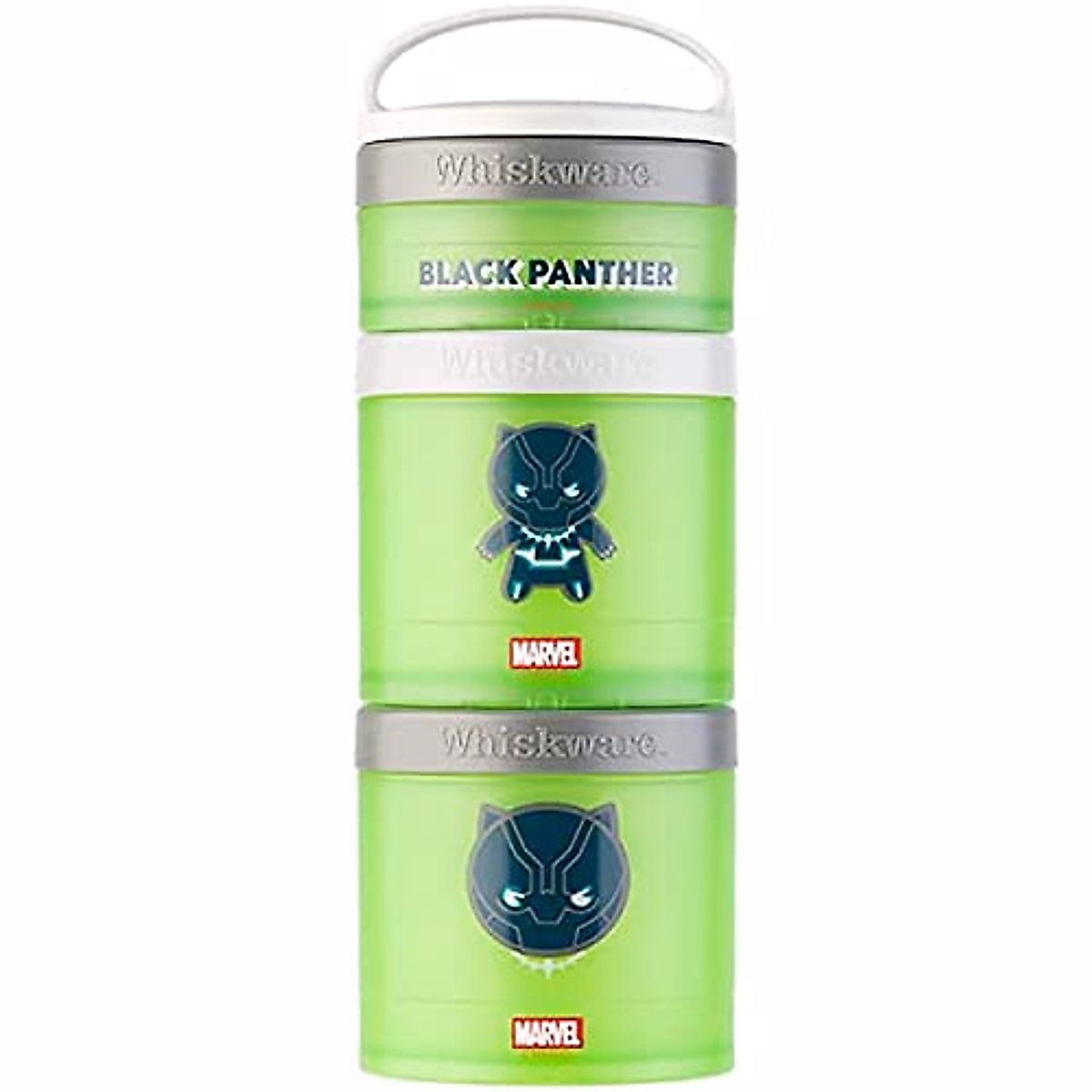 Whiskware Container Stackable Snack, 2 1/3 Cup, Black Panther Character