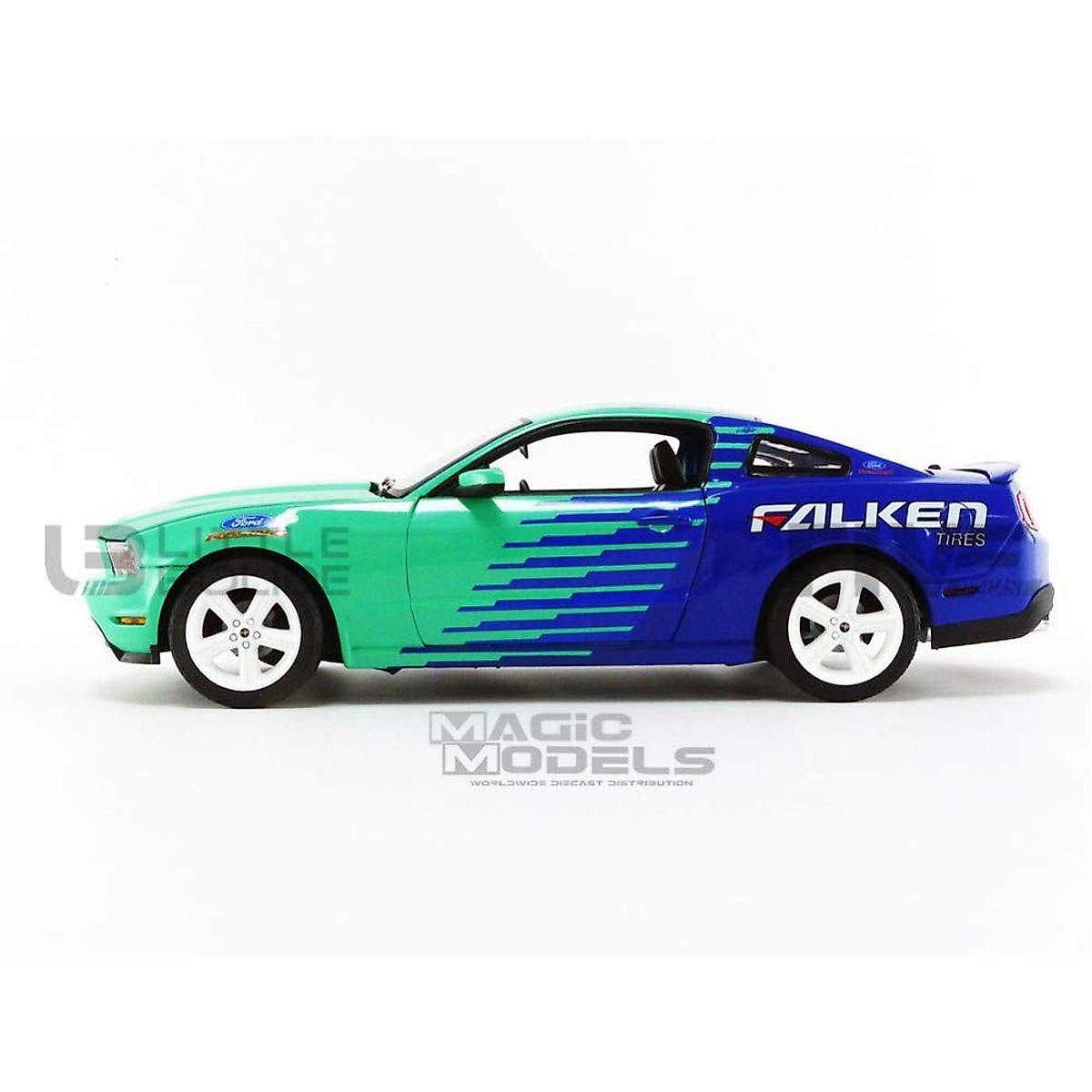 2010 Ford Mustang GT Falken Tires 1/18 Diecast Model Car by Greenlight 13552
