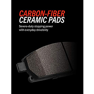 Power Stop Rear Z36-1400 Carbon-Fiber Ceramic Brake Pads Z36 Truck and Tow