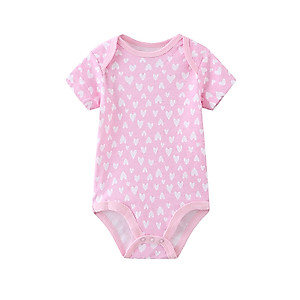 MAMIMAKA Short Sleeve Baby Bodysuit Newborn baby Pants Baby Clothes for Baby Boy and Girls clothes set