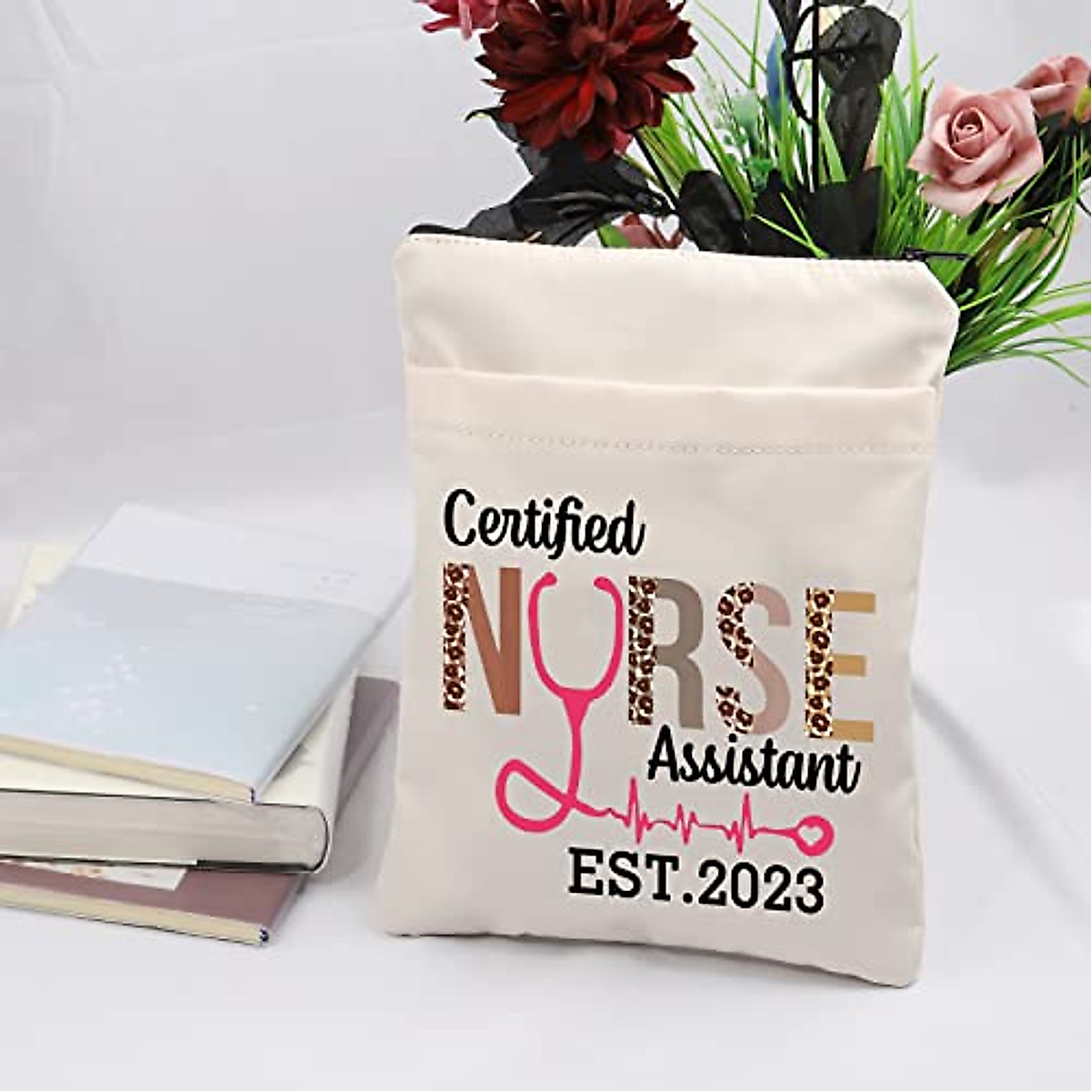 CNA Nursing Book Sleeve CNA Nurse Graduation Gift Nurse Protector Certified Nurse Assistant Est 2023 Book Cover Nursing Gift