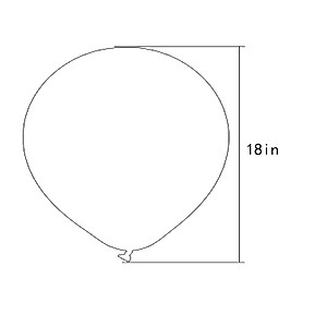 18 Inch Red Big Balloons Round Giant Red Latex Balloon Jumbo Thick Balloons for Party Decorations Pack of 15