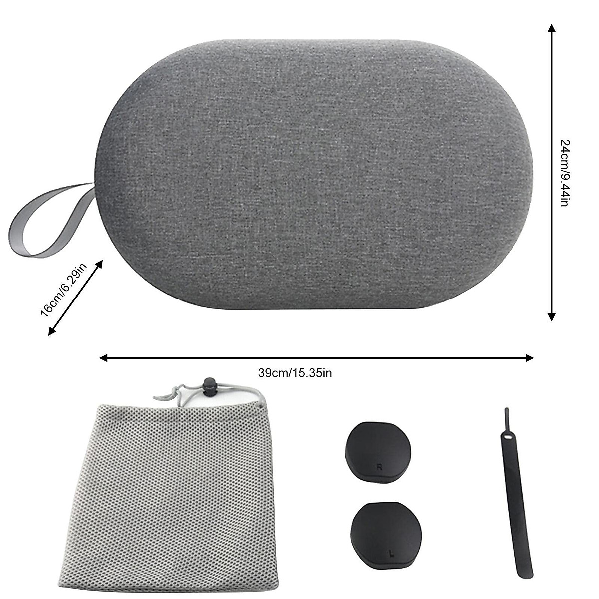 Flroha PS VR2 Carrying Case | Lightweight Waterproof Hard EVA Storage Bag | Suitable for PS VR 2 Headset and Touch Controllers Accessories