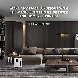 The Magic Scent Diffuser - Scent Air Machine for Home & Commercial Use - Covers Up to 1000 sq. ft. - 300ml - Smart Cold Air Technology HVAC Diffuser or Standalone Large Room Waterless Diffusers