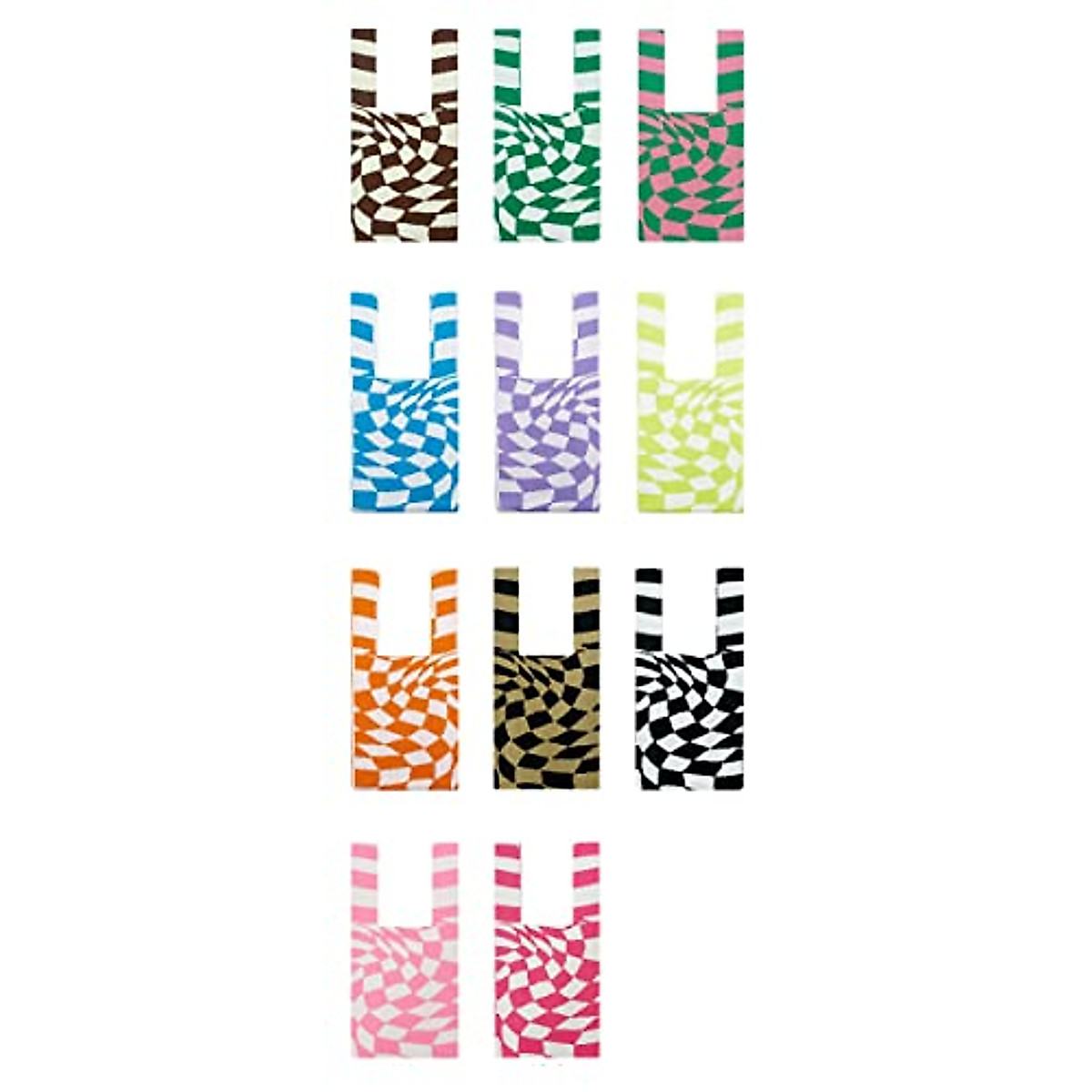 Dvagoent Irregular Chess Tote Bag, Knitted Wool Tote Bag Sweet And Stylish Shoulder Bag Women'S Underarm Bag Jacquard Bag (orange white)