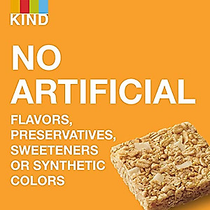 KIND Healthy Grains Bars, Oats & Honey With Toasted Coconut, Healthy Snacks, Gluten Free, 40 Count