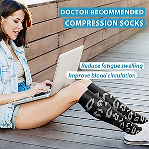 BLUEENJOY Copper Compression Socks for Women & Men (6 pairs) - Best Support for Nurses, Running, Hiking, Recovery