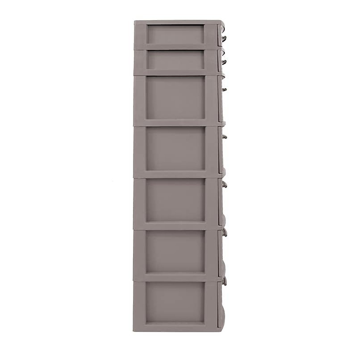 MQ Eclypse 7-Drawer Plastic Storage Unit, Taupe
