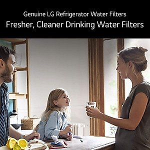 LG LT500P - 6 Month / 500 Gallon Capacity Replacement Refrigerator Water Filter (NSF42 ADQ72910911 , White