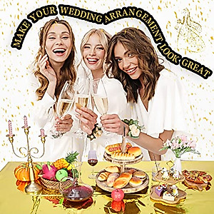 Youyole 6 Pack Iridescence Plastic Tablecloths Gold Foil Shiny Disposable Laser Rectangle Table Cloths for Party Wedding Christmas Birthday Holiday Party Decorations 54" x 108" (Gold)