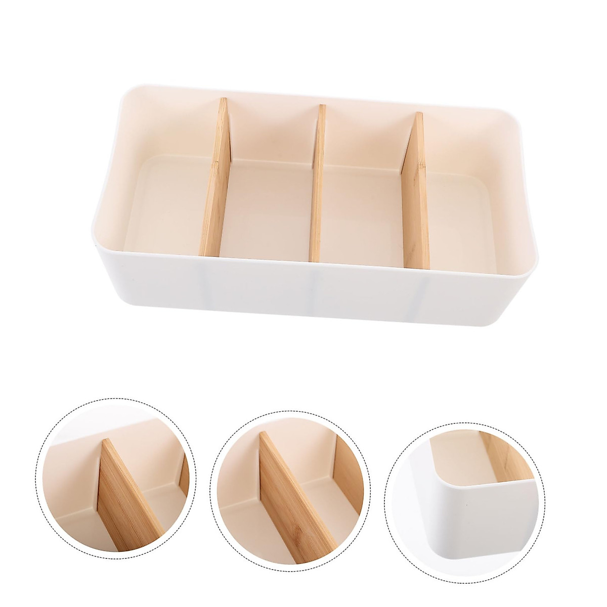 STOBAZA Plastic Storage Bin Small Storage Bin Small Plastic Storage Box Household Lipstick Organizer Key Storage Holder Multi-purpose Box Storage Basket Container Dressing Table Toiletries