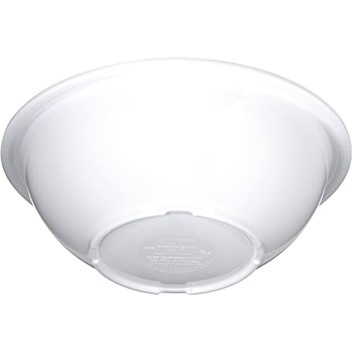 Carlisle FoodService Products Kingline Reusable Plastic Bowl Chowder Bowl, Soup Bowl for Home and Restaurant, Melamine, 16 Ounces, White, (Pack of 48)