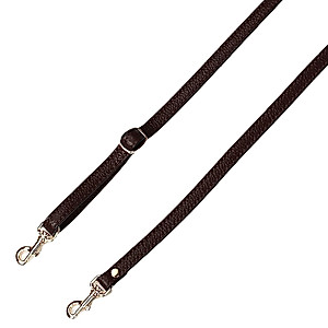 VanEnjoy Adjustable Genuine Leather Crossbody Straps Replacement - Width 1/2“, Length 25”-51” (Expresso)