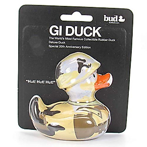 GI (Military) Rubber Duck by Bud Ducks | Elegant Gift Packaging - "Hut!,Hut!,Hut!" | Child Safe | Collectable