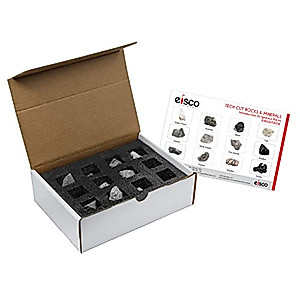 12 Piece Introduction to Igneous Rocks Kit - Includes 1" Specimens - Great for Geology Classrooms & Basic Field Testing Labs - Tech Cut Rocks by Eisco Labs