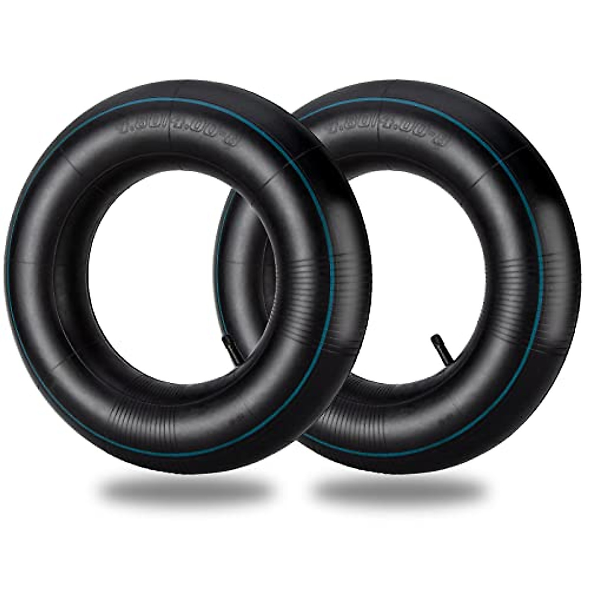 4.80/4.00-8" Replacement Tire Inner Tubes, 2Pcs Heavy Duty Tube for 4.80 4.00-8/480/400-8 Wheel, Wheelbarrow, Lawnmower, Trunk, Trailer, Tractor, Garden Utility Cart, Golf Cart, Dolly, Trolley, Wagon