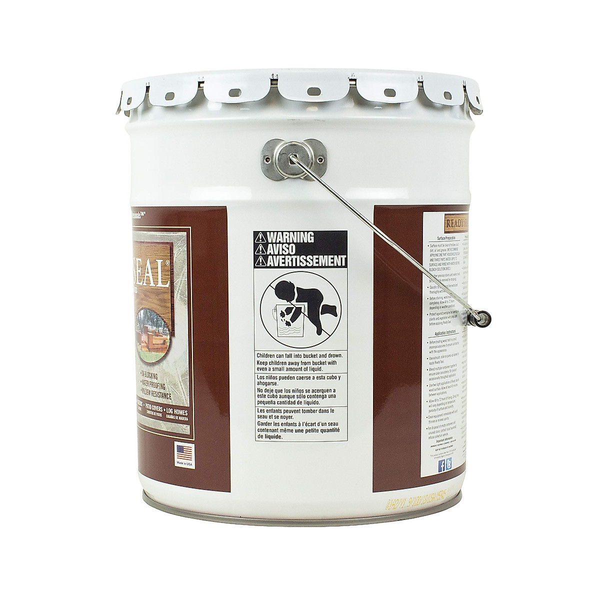 Ready Seal 512 5-Gallon Pail Natural Cedar Exterior Stain and Sealer for Wood